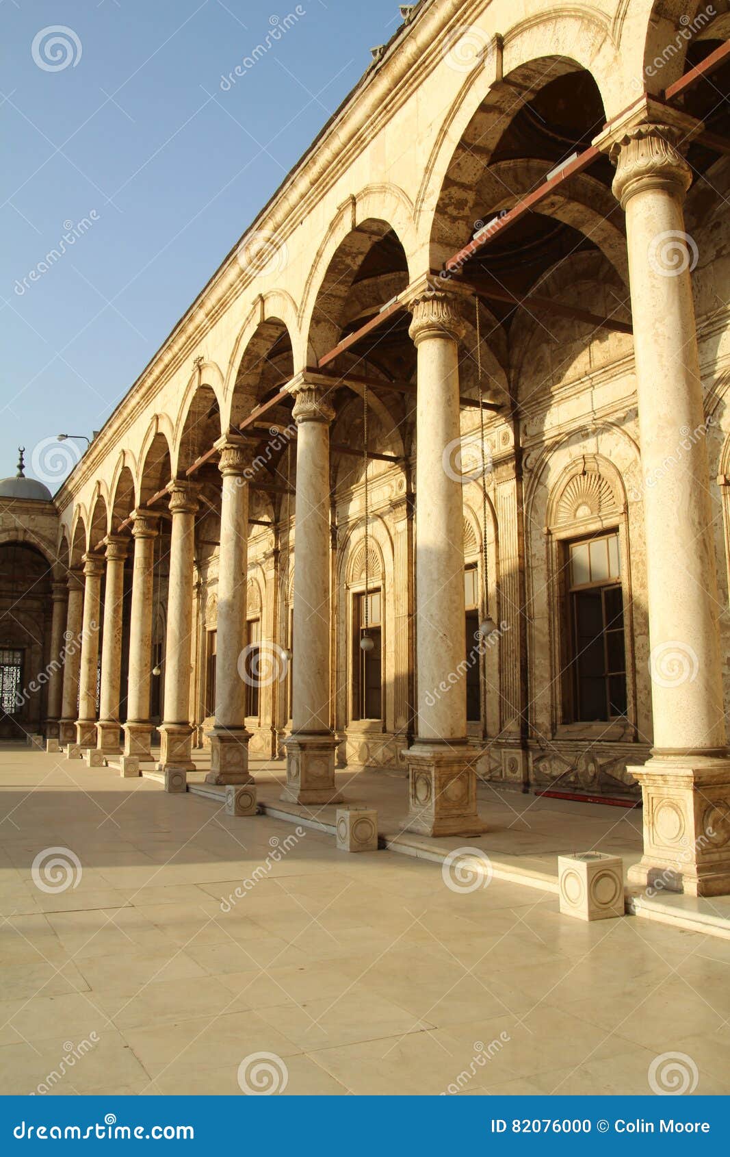 Covered walkway stock photo. Image of palace, facade - 82076000