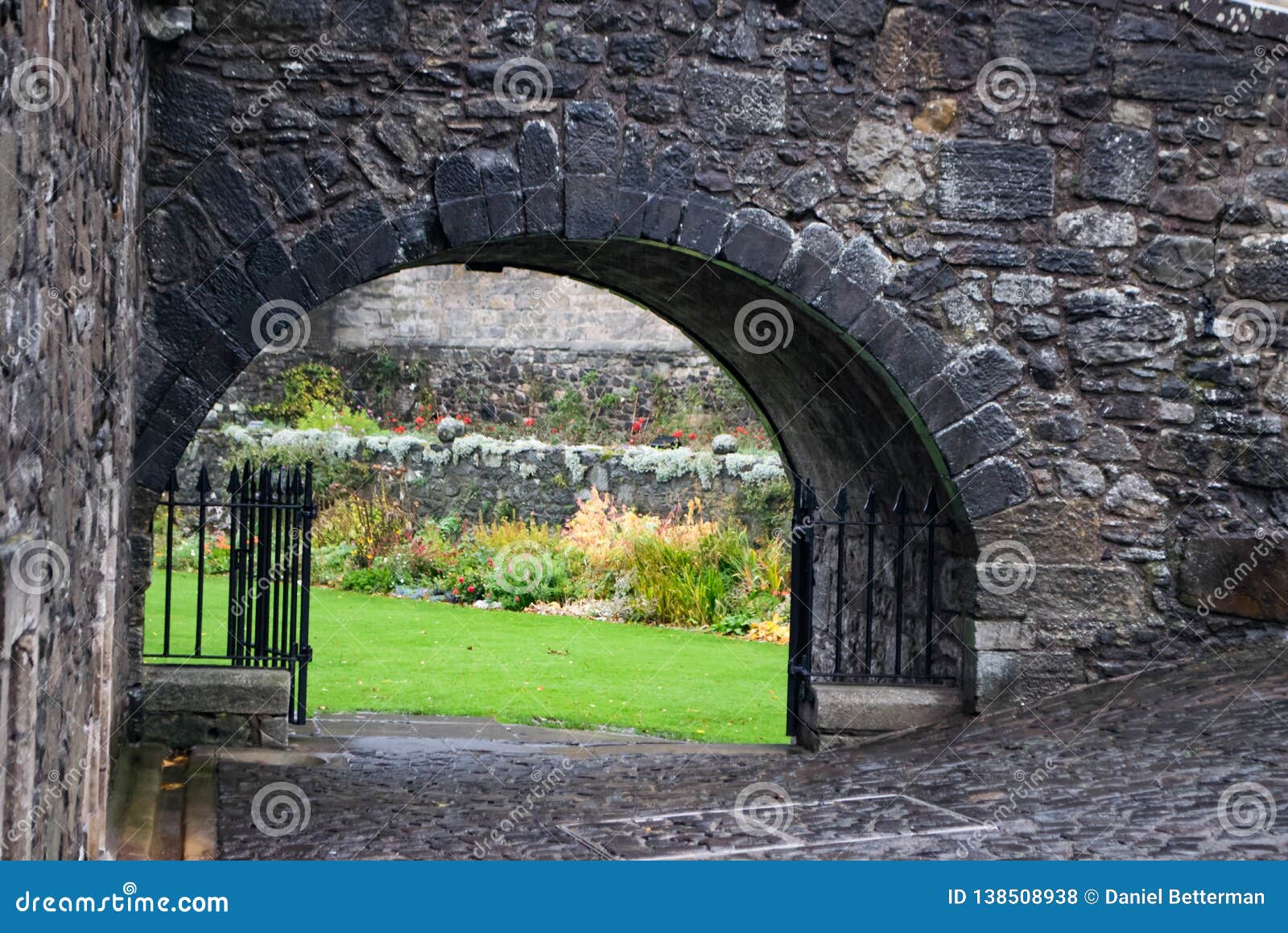 A Covered Walkway at Stirling Castle Scotland Stock Photo - Image of ...