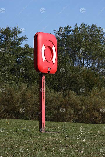 Covered water safety ring. stock image. Image of ring - 12368281