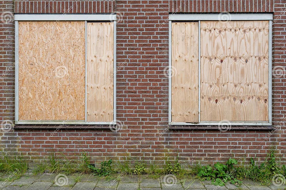 Covered windows stock image. Image of wood, windows - 326814405