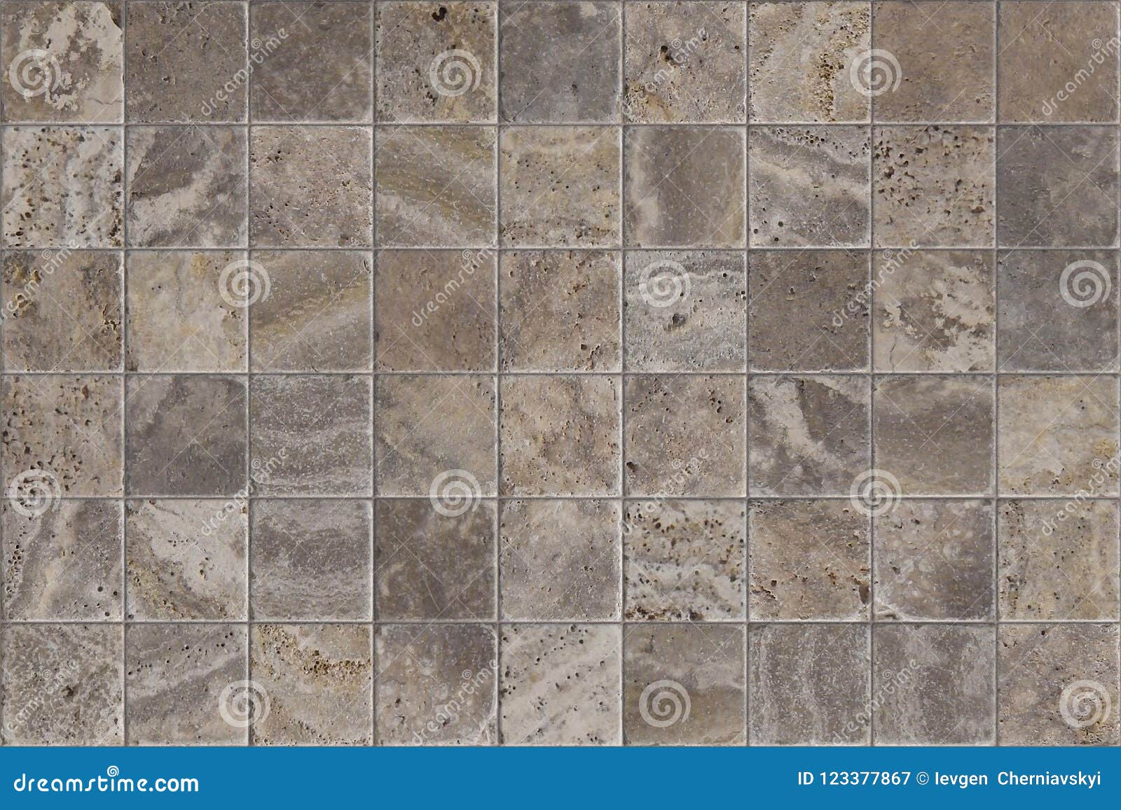 Travertine Tile Ceramic, Mosaic Square Design Seamless Texture, Stock ...