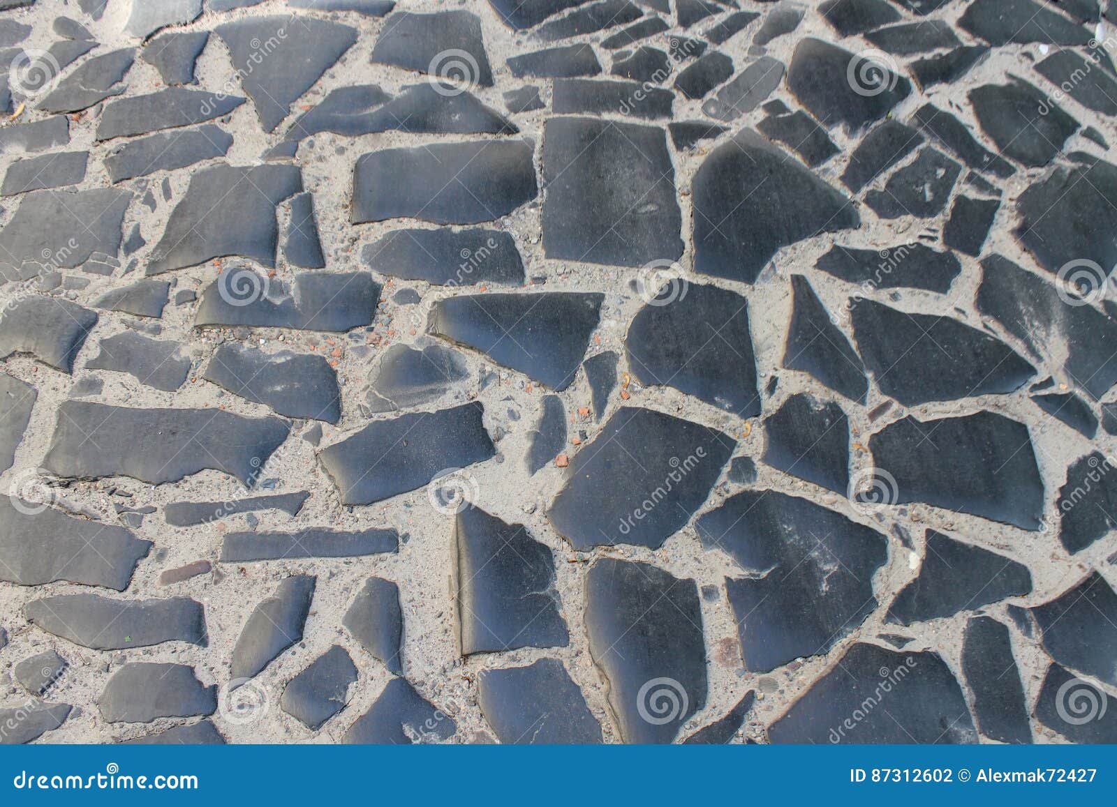 Covering of Road Made from Stone Blocks Stock Photo - Image of ...