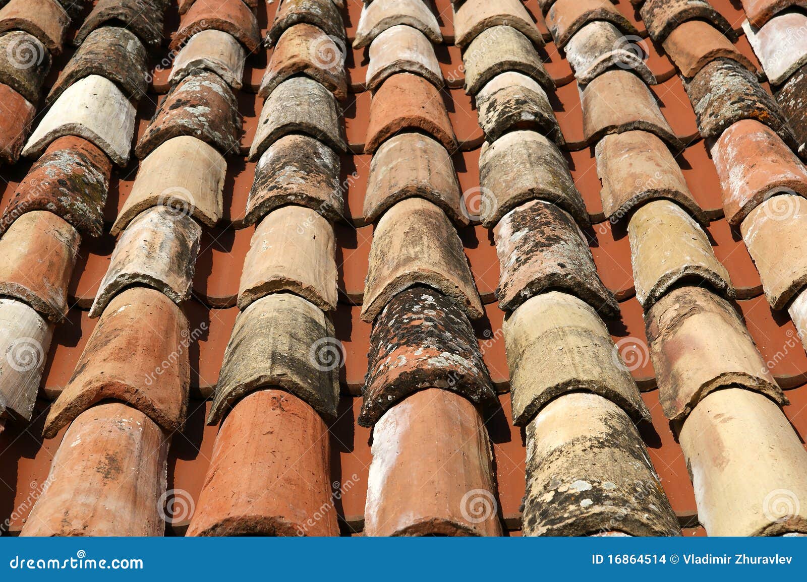 Covering of a Roof Making Interesting Pattern Stock Photo - Image of ...