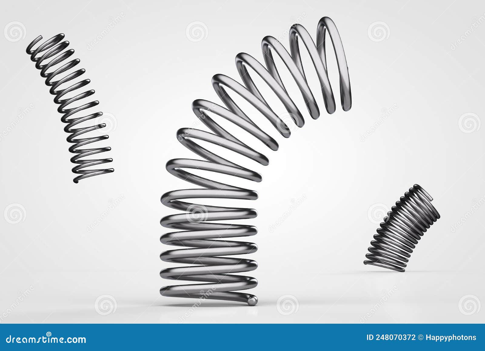 Covering Springs from the Surface. Spring Dynamics Stock Illustration ...