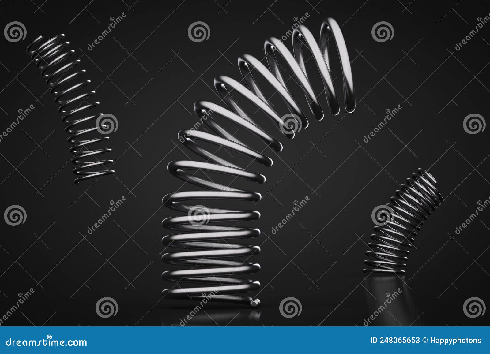 Covering Springs from the Surface. Spring Dynamics Stock Illustration ...