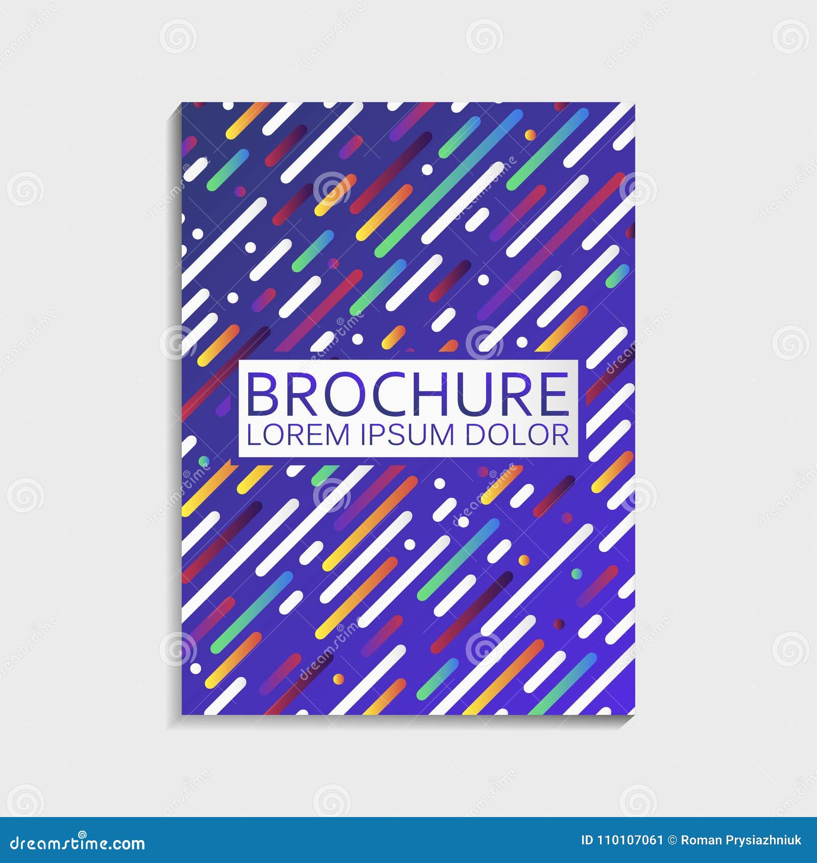 Covers Design for Brochure with Abstract Gradient Geometric Rounded ...
