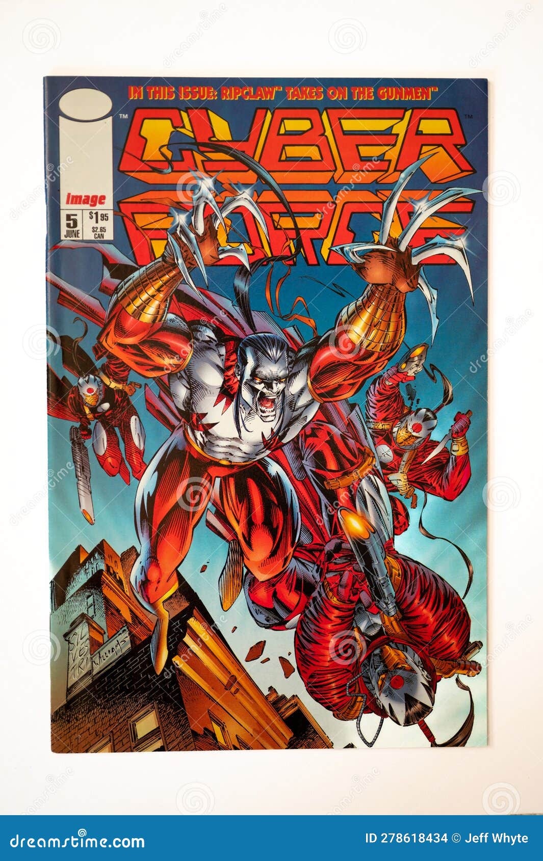 Covers of Vintage Image Cyber Force Comic Editorial Stock Image - Image ...