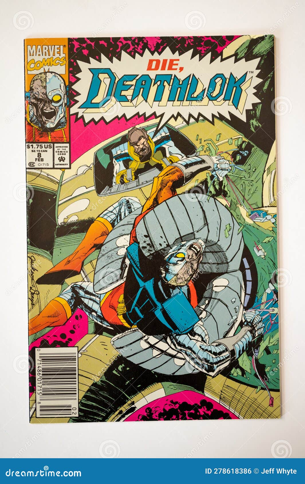 Covers of Vintage Marvel Deathlok Comics Editorial Photo - Image of ...