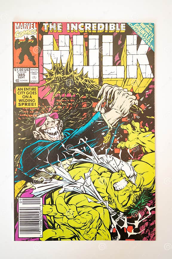 Covers of Vintage Marvel Incredible Hulk Comics Editorial Photo ...