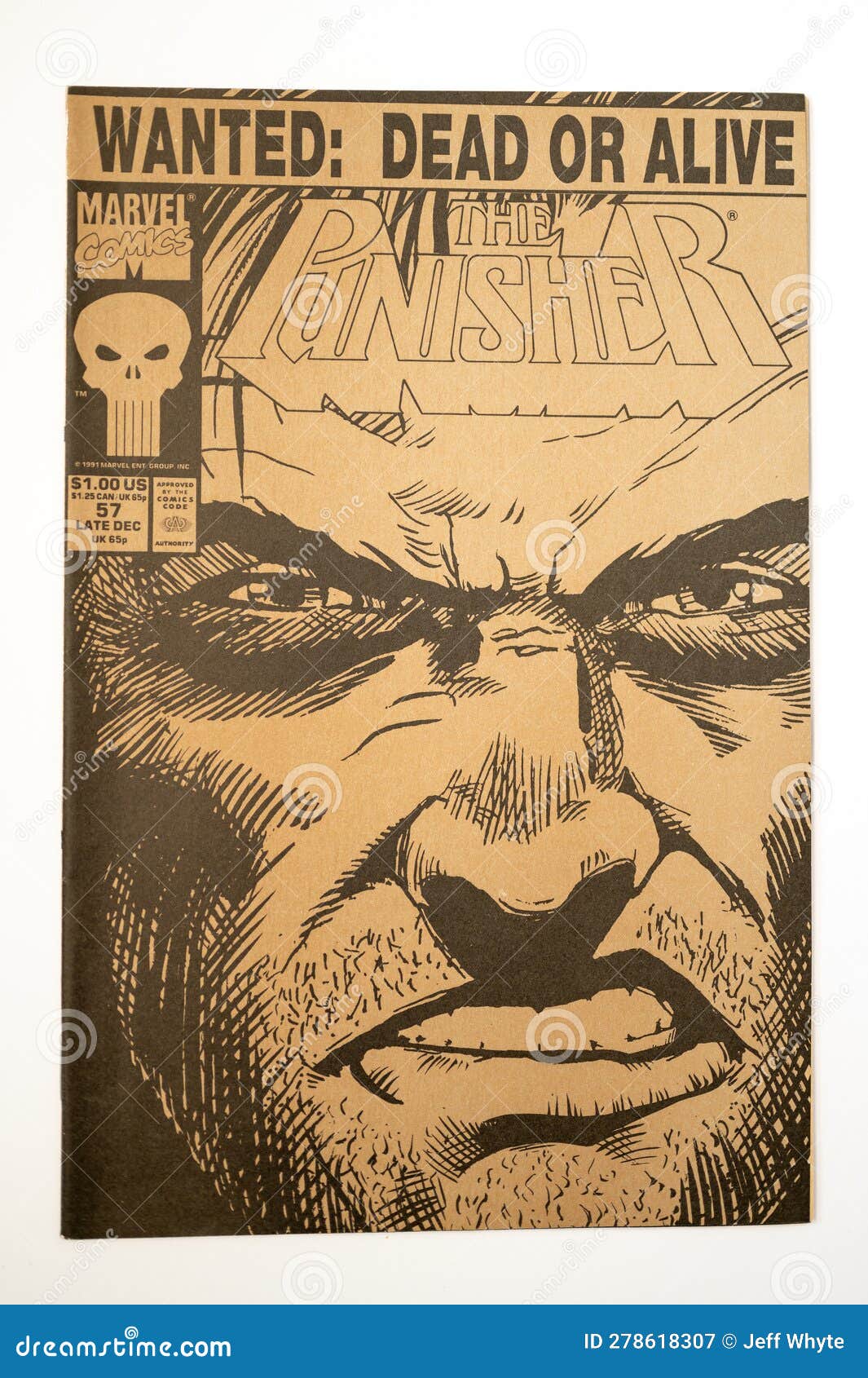 Covers of Vintage Marvel Punisher Comics Editorial Photography - Image ...