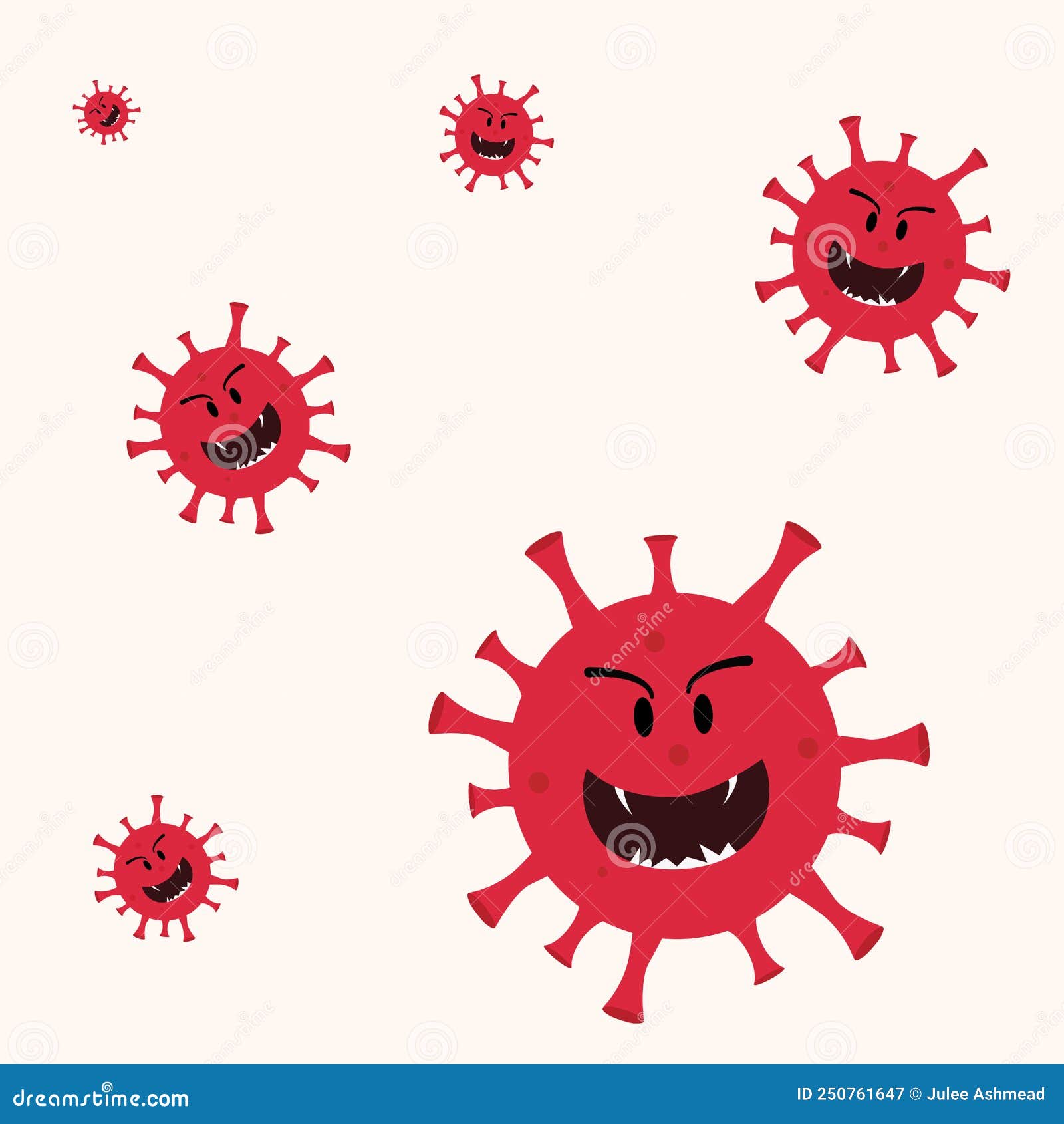 COVID-19 Cartoon Virus Attacking Stock Vector - Illustration of cov2 ...