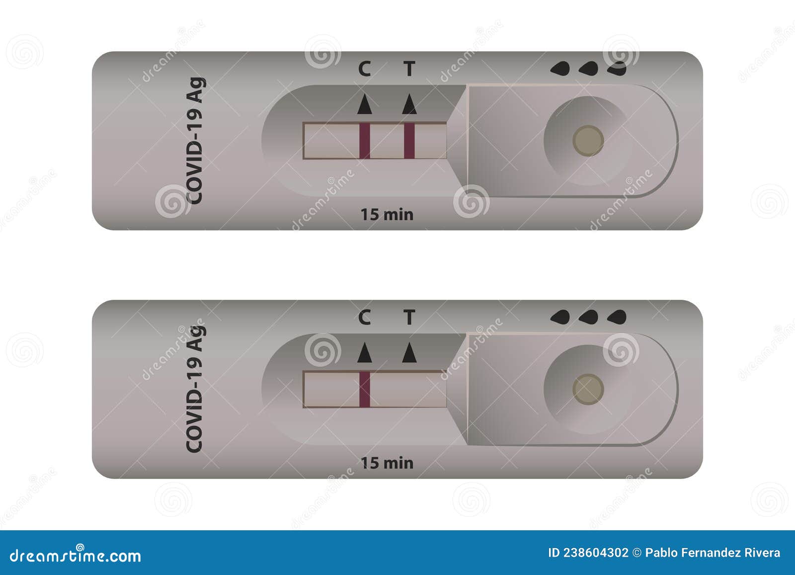 COVID-19 Antigen Test stock vector. Illustration of infection - 238604302