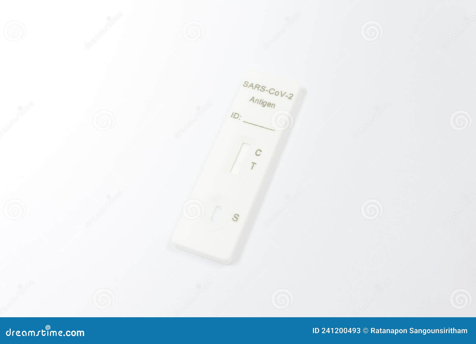 Covid 19 Antigen Test on White Background, Isolated, Covid 19 Antigen ...