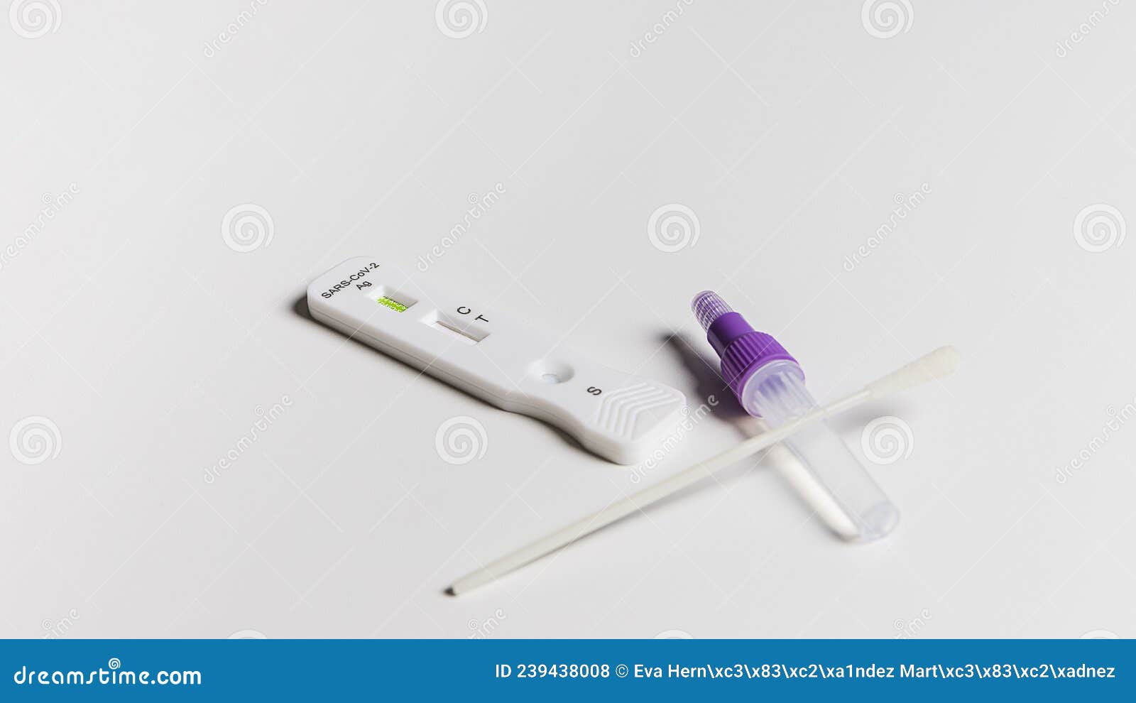 Covid Antigen Test on White Background Stock Photo - Image of antigen ...