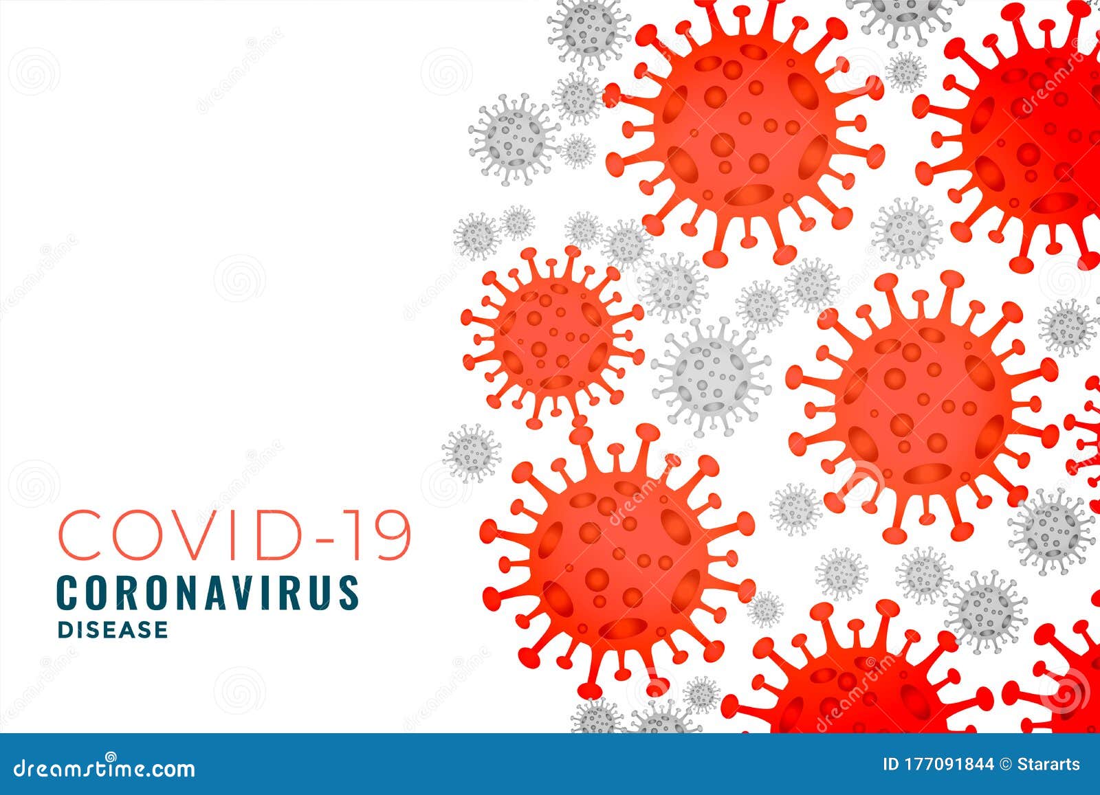 Covid-19 Coronavirus Infection Outburst Spread Background Design Stock ...
