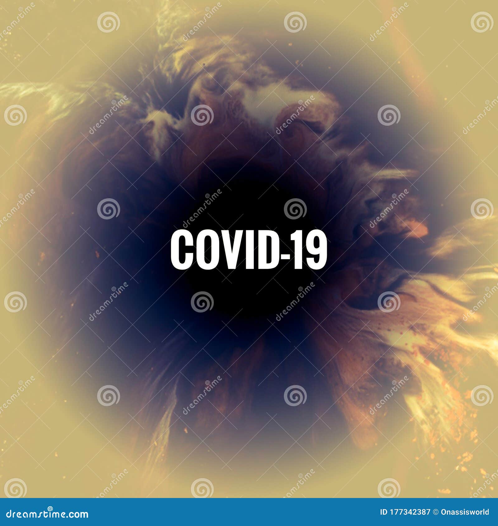 Covid-19 Coronavirus Outbreak Phsycodelic Colored Abstract Creative ...