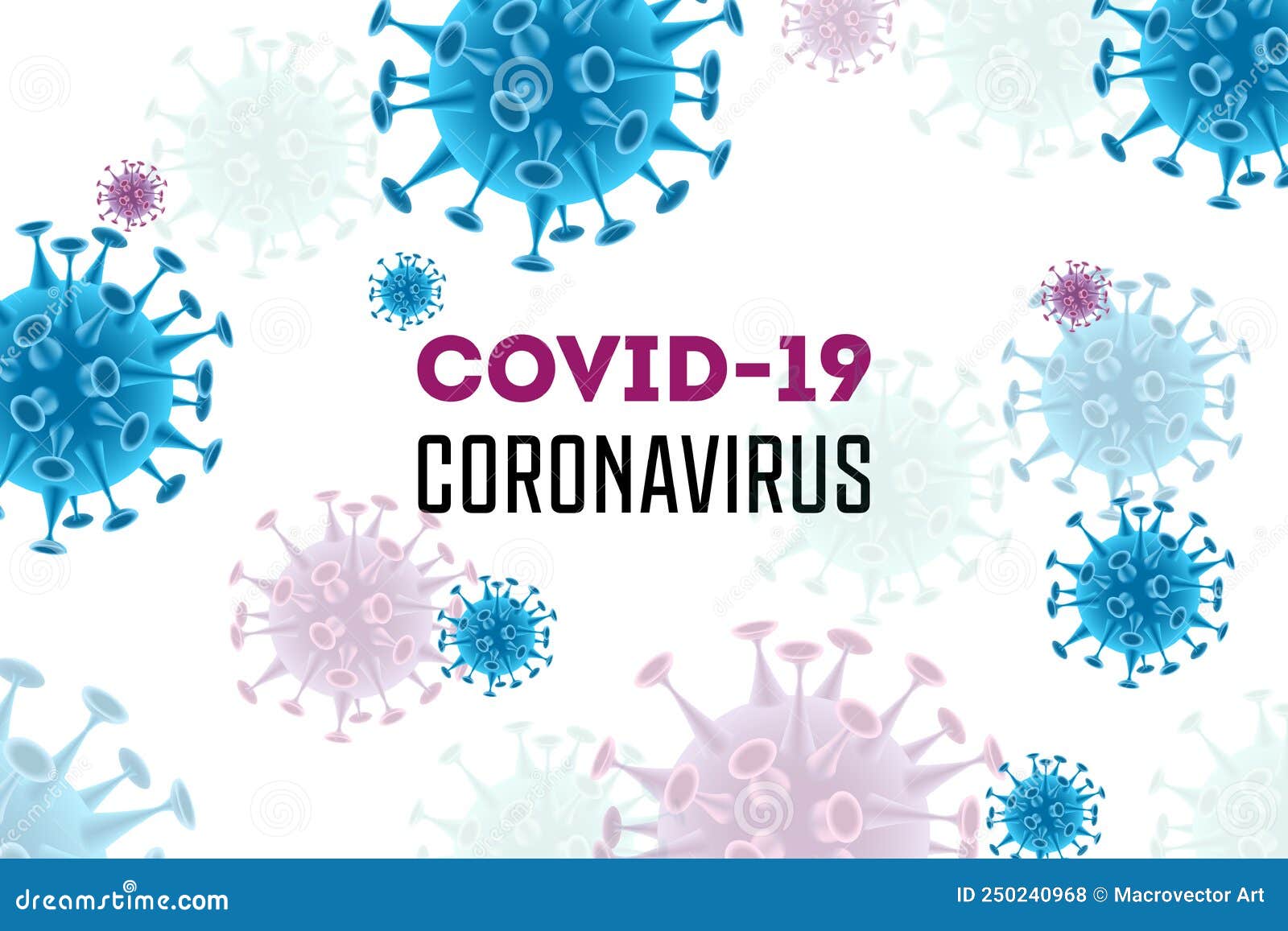 Coronavirus 3d Realistic Model Isolated On White Background ...