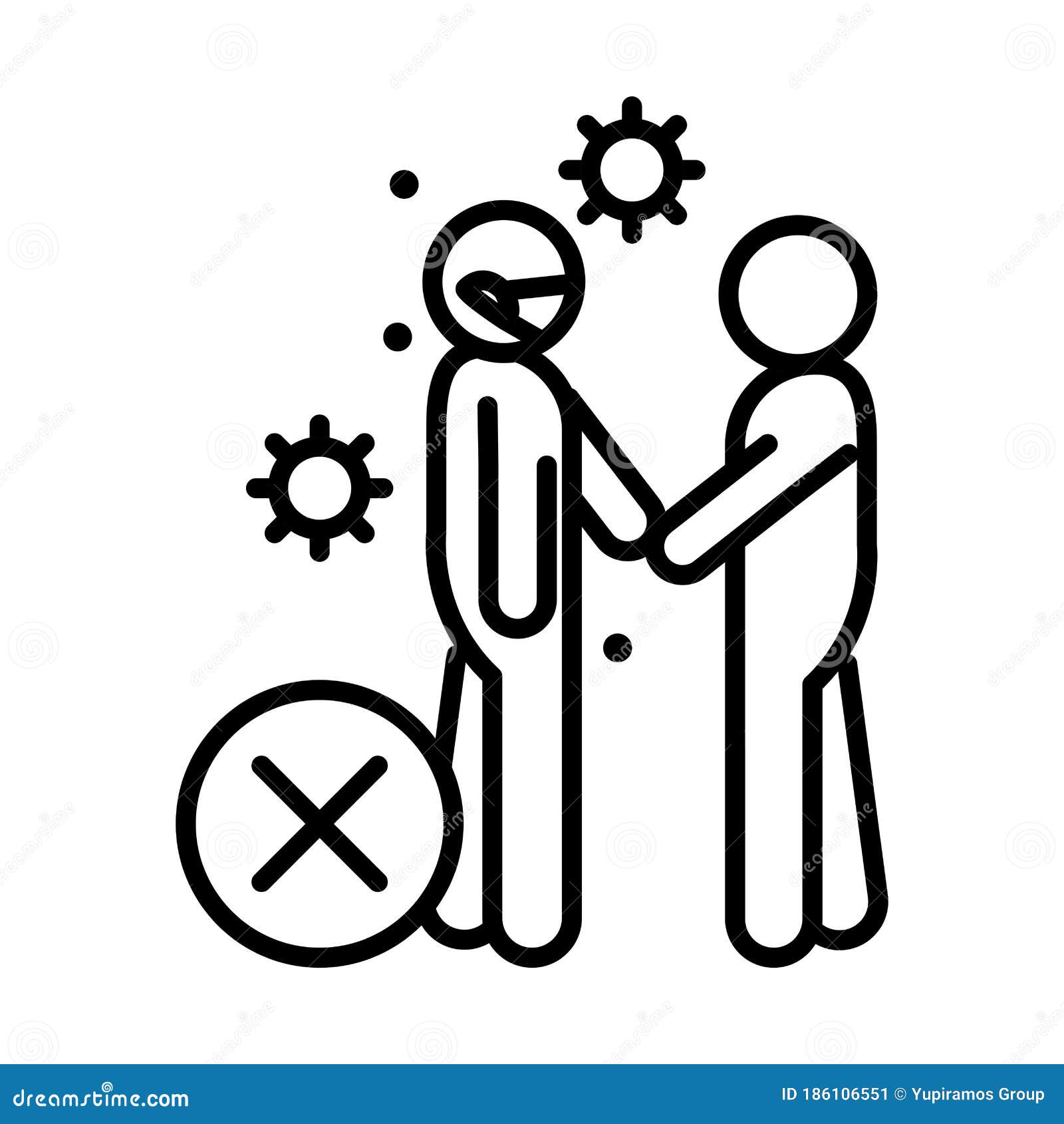 Covid 19 Coronavirus Social Distancing Prevention, Avoid Handshake ...
