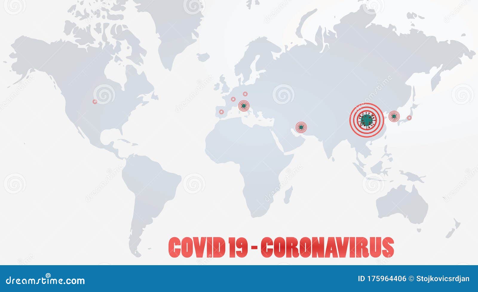 Covid 19- Coronavirus World Map Stock Vector - Illustration of ...
