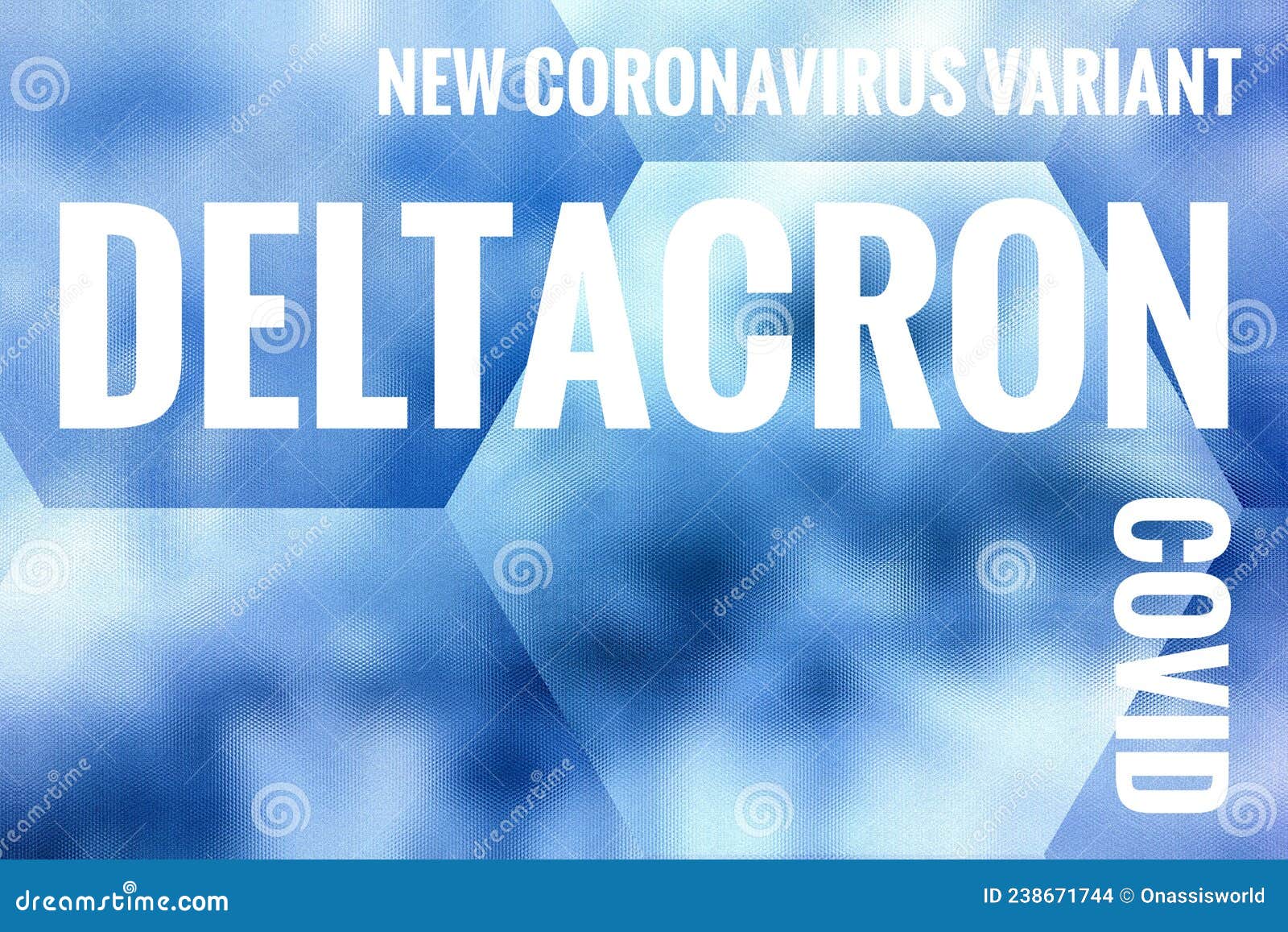 Covid Deltacron Variant Header Background Illustration Stock ...