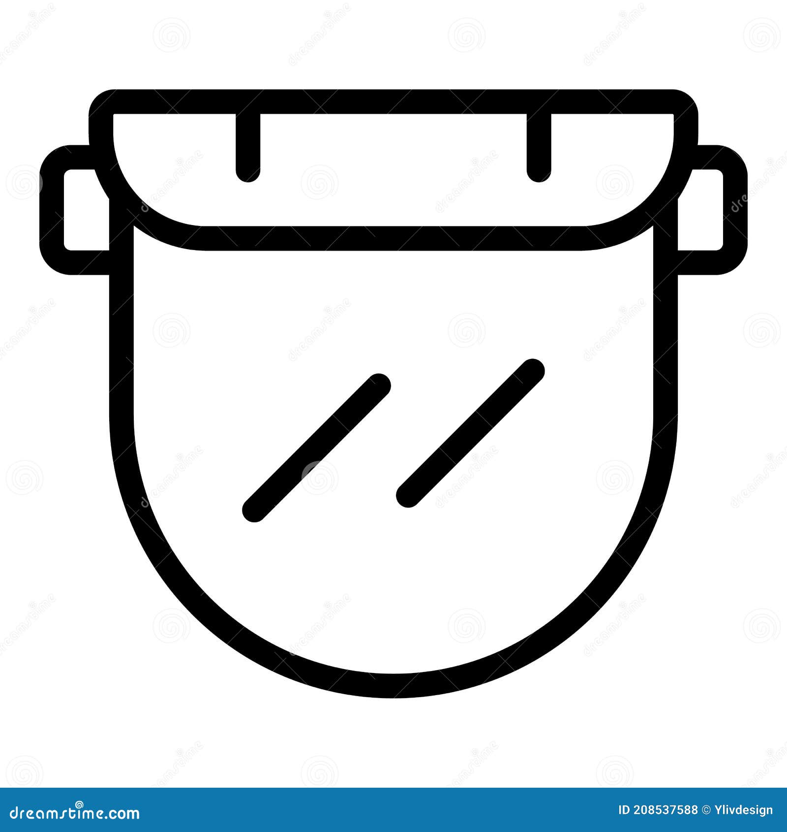 Covid Face Shield Icon, Outline Style Stock Vector - Illustration of ...