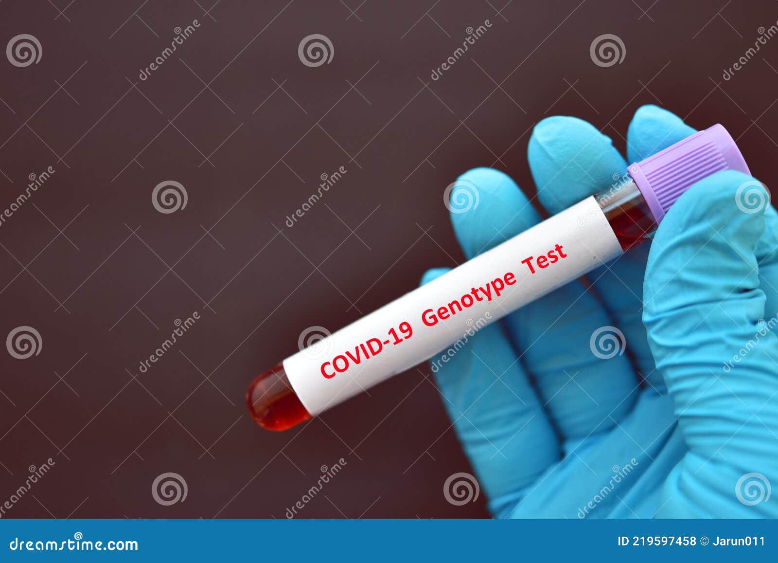 Bood Sample Tube for COVID-19 Genotype Test Stock Photo - Image of ...