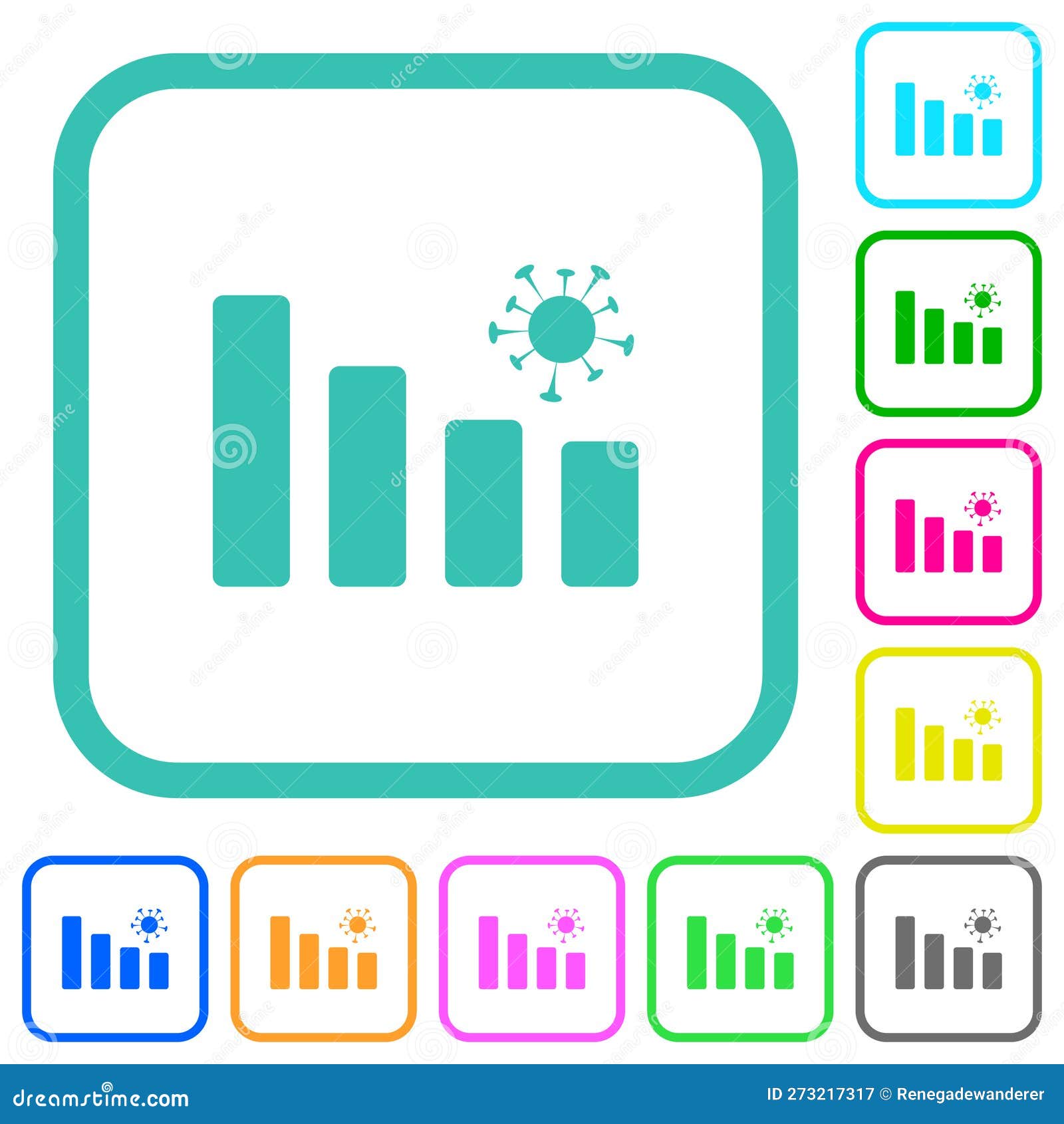 Covid-19 Graph. Masks. Wear A Mask, Prevent The Spread, Beat The Virus ...