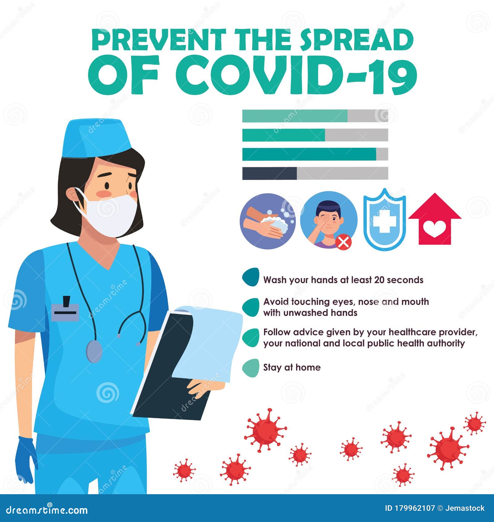 Covid19 Infographics with Prevention Methods Stock Vector ...