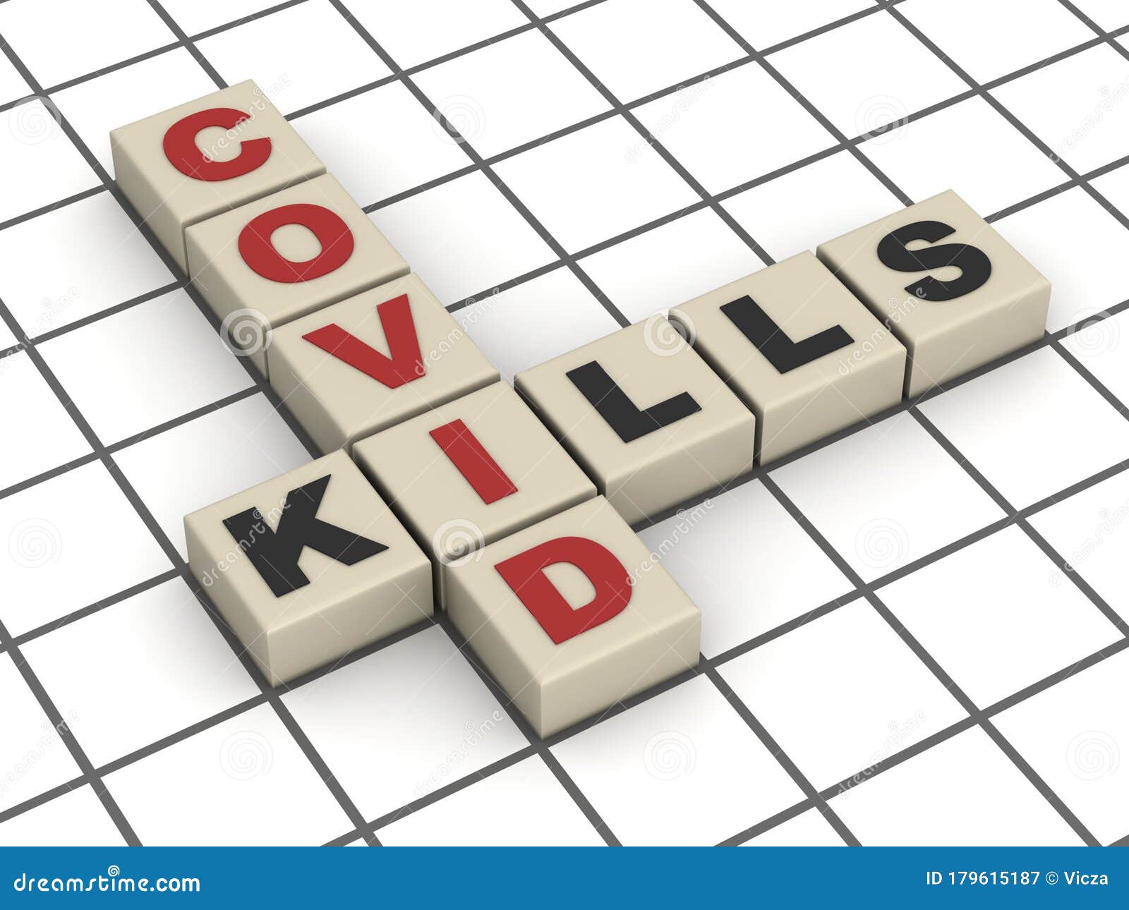Covid kills puzzle words stock illustration. Illustration of work ...