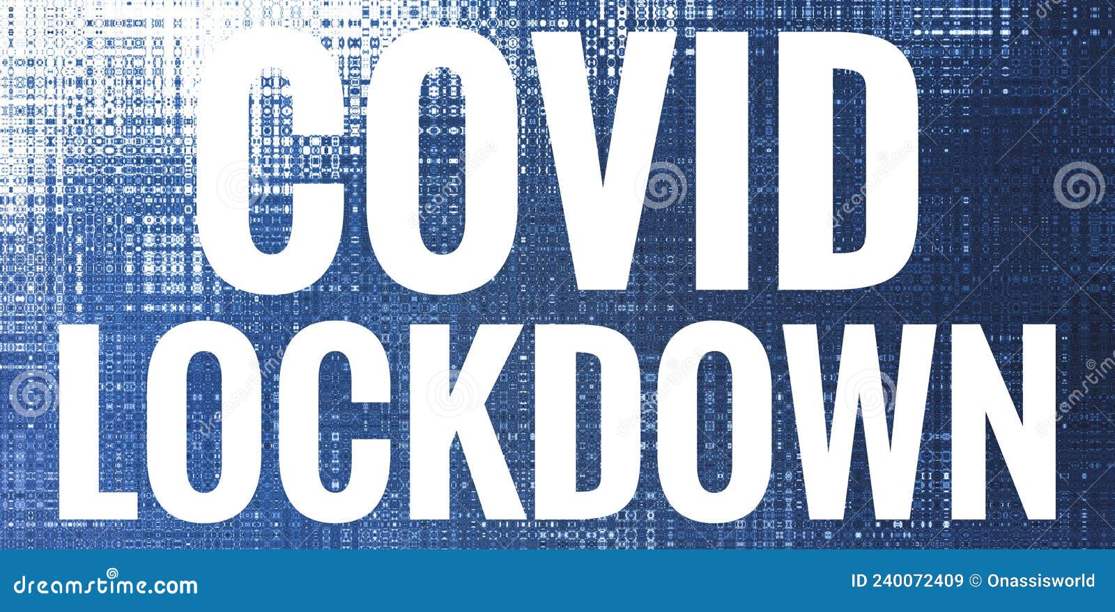 Covid 19 Lockdown Red Signs Vector Illustration | CartoonDealer.com ...