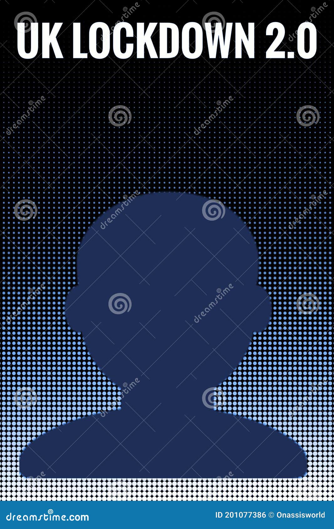 Covid-19 Lockdown Illustration On World Map Background. Royalty-Free ...