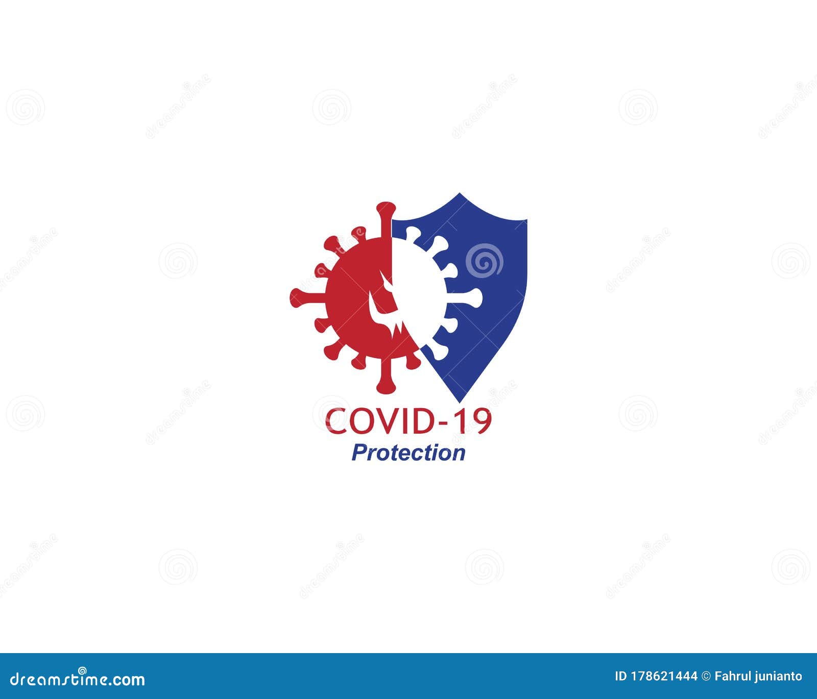 COVID -19 Logo Vector Template Illustration Stock Illustration ...