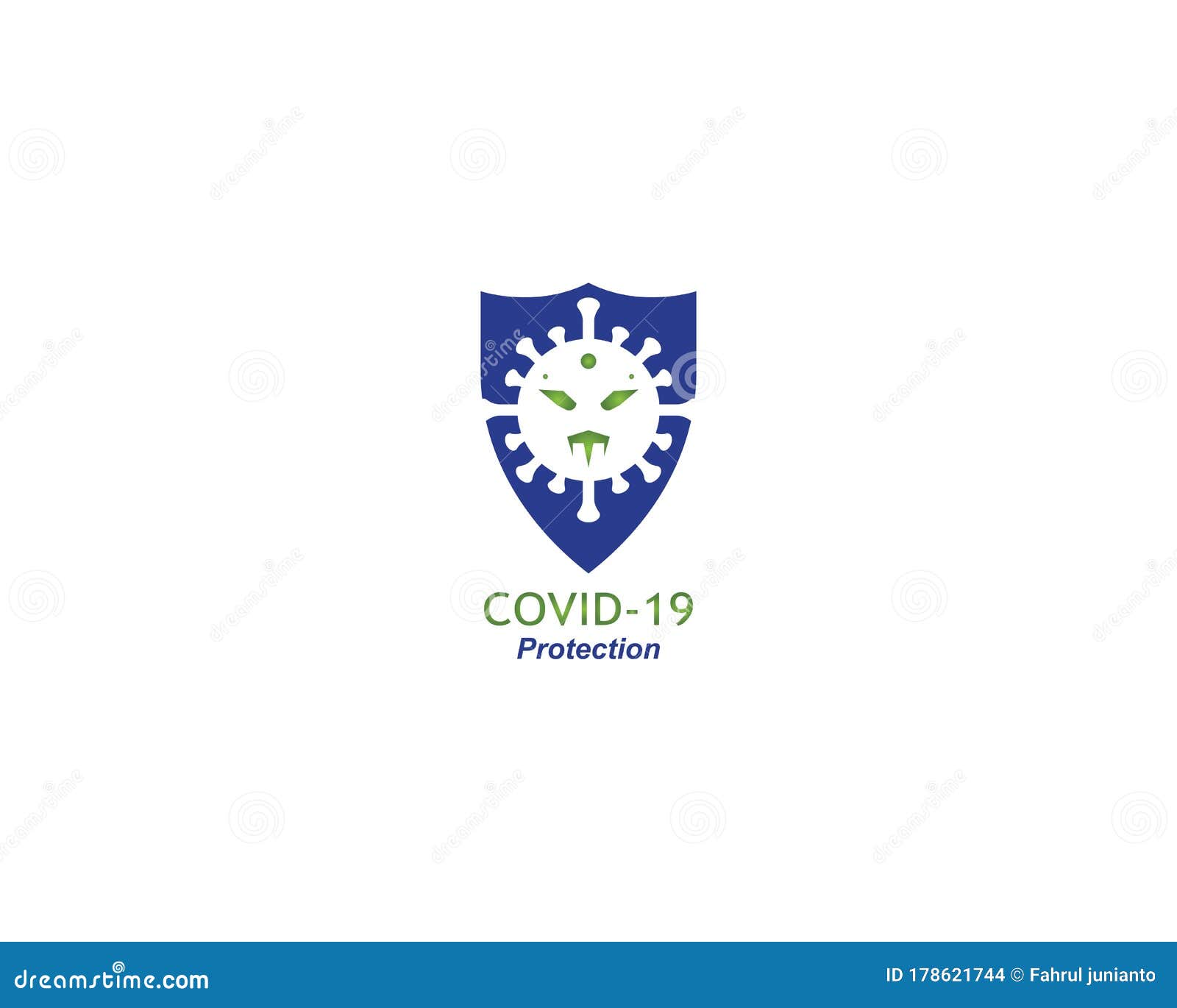 COVID -19 Logo Vector Template Illustration Stock Illustration ...