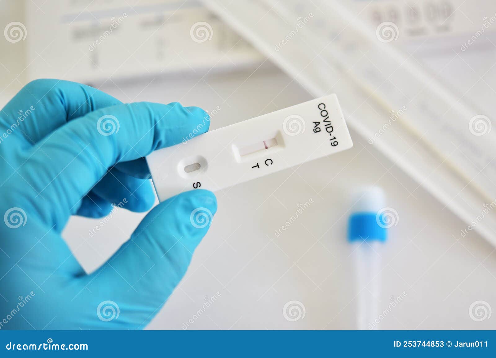 Negative Test Result By Using Rapid Test For COVID-19, Quick Fast ...
