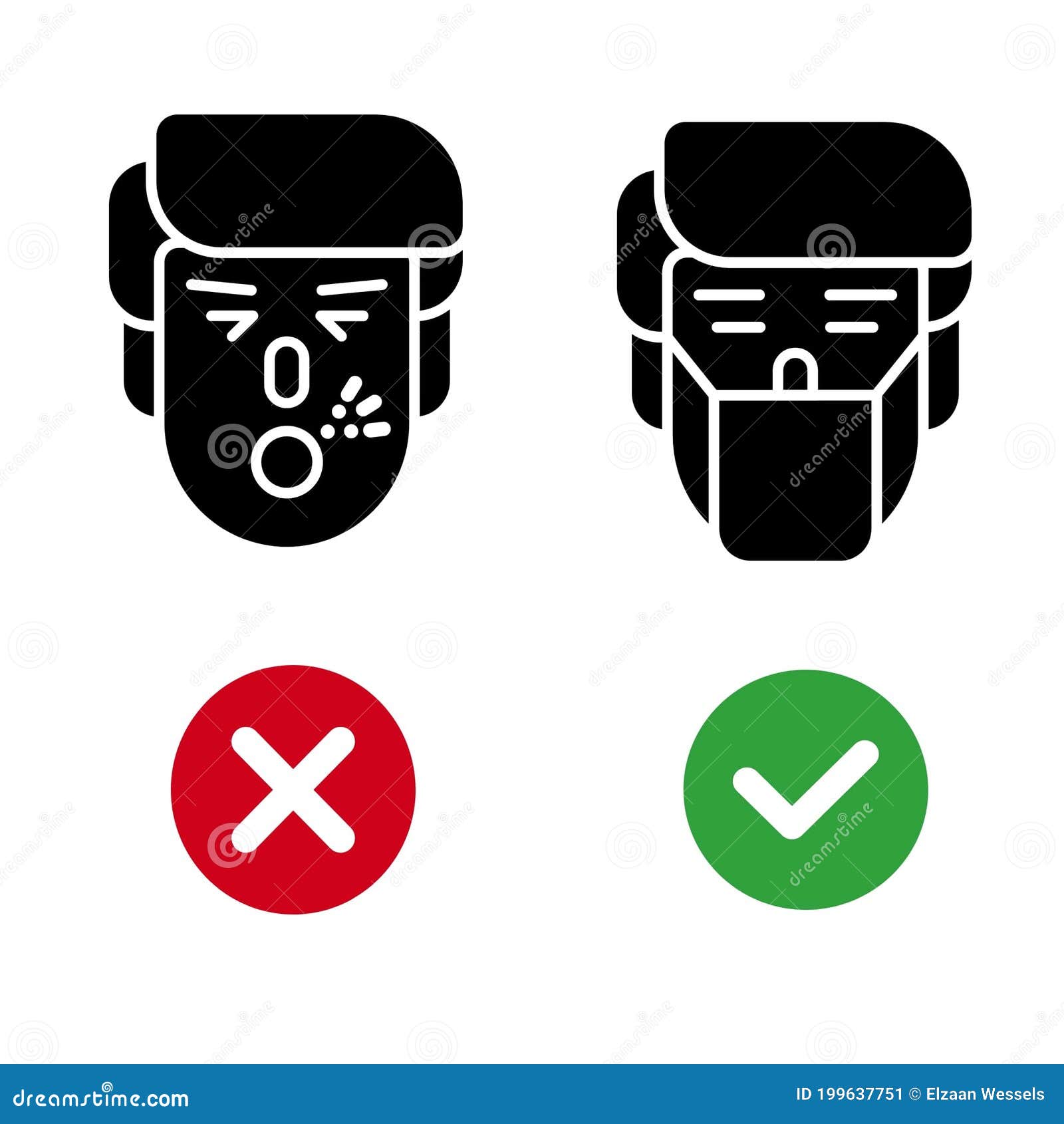 Covid no mask no entry stock image. Image of corona - 199637751