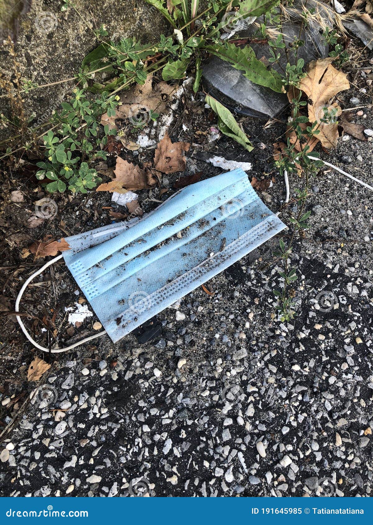 Mask dropped on ground stock image. Image of mask, pandemic - 191645985