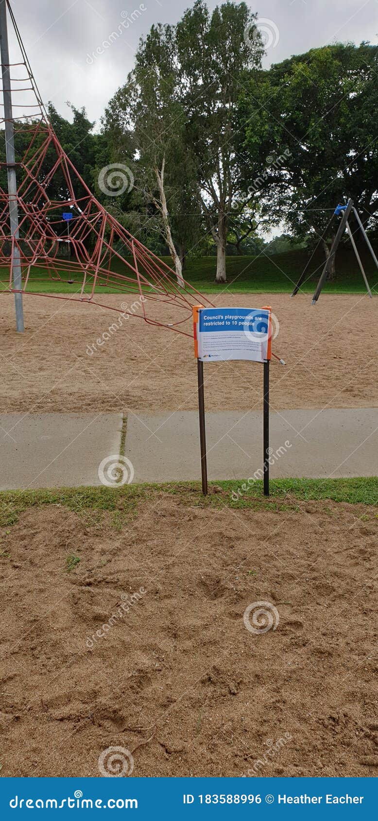 Covid 19 Places Restrictions on Playgrounds in Mackay Editorial Photo ...
