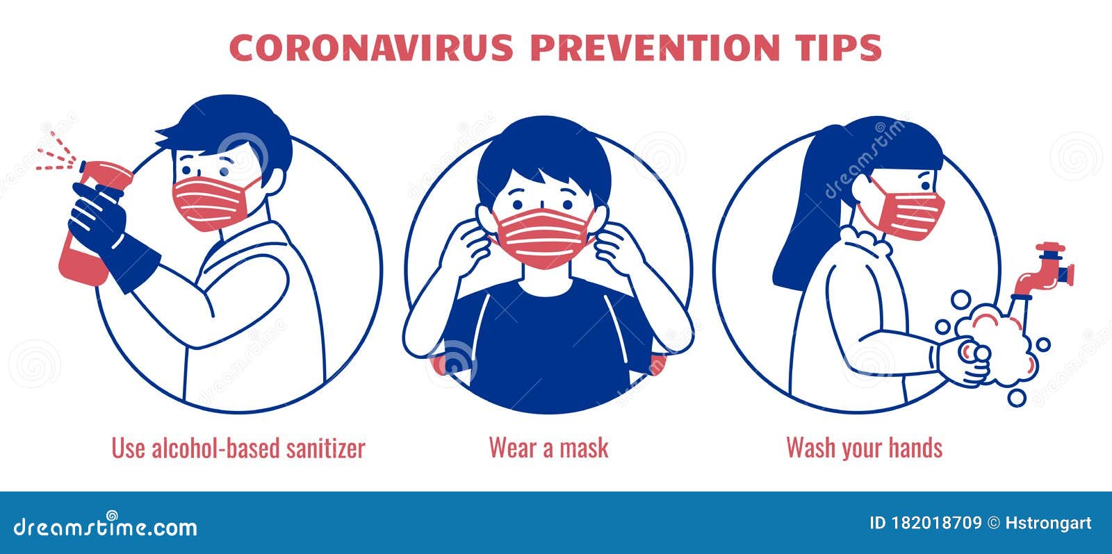 COVID-19 precaution tips stock vector. Illustration of ncov - 182018709