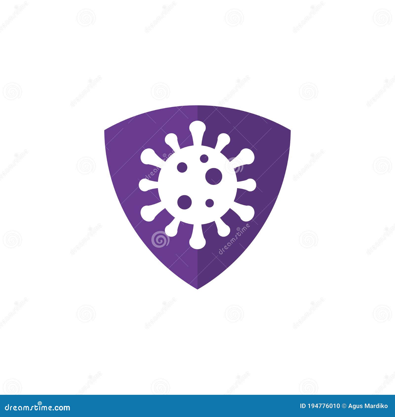 Bacteria Protection Logo Vector. Coronavirus Outbreak Stop Virus ...