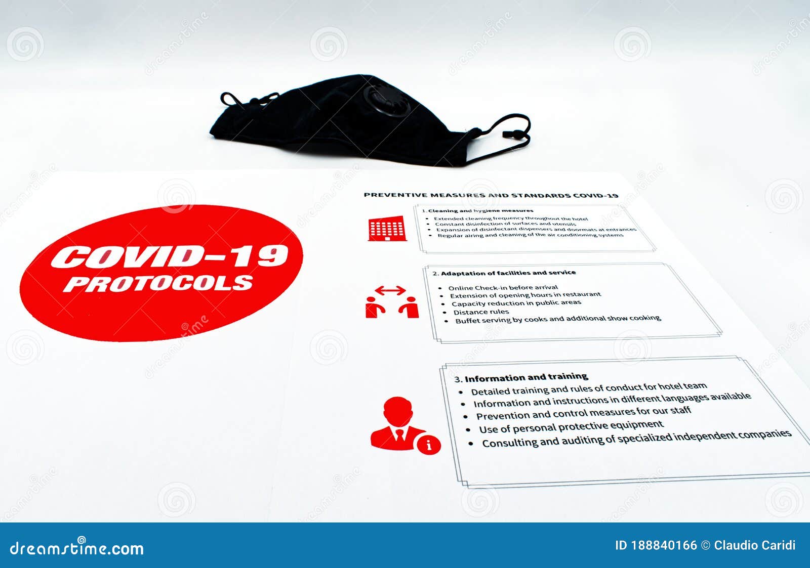 Covid-19 Protocols. Concept of Preventive Measures Covid-19, Isolated ...