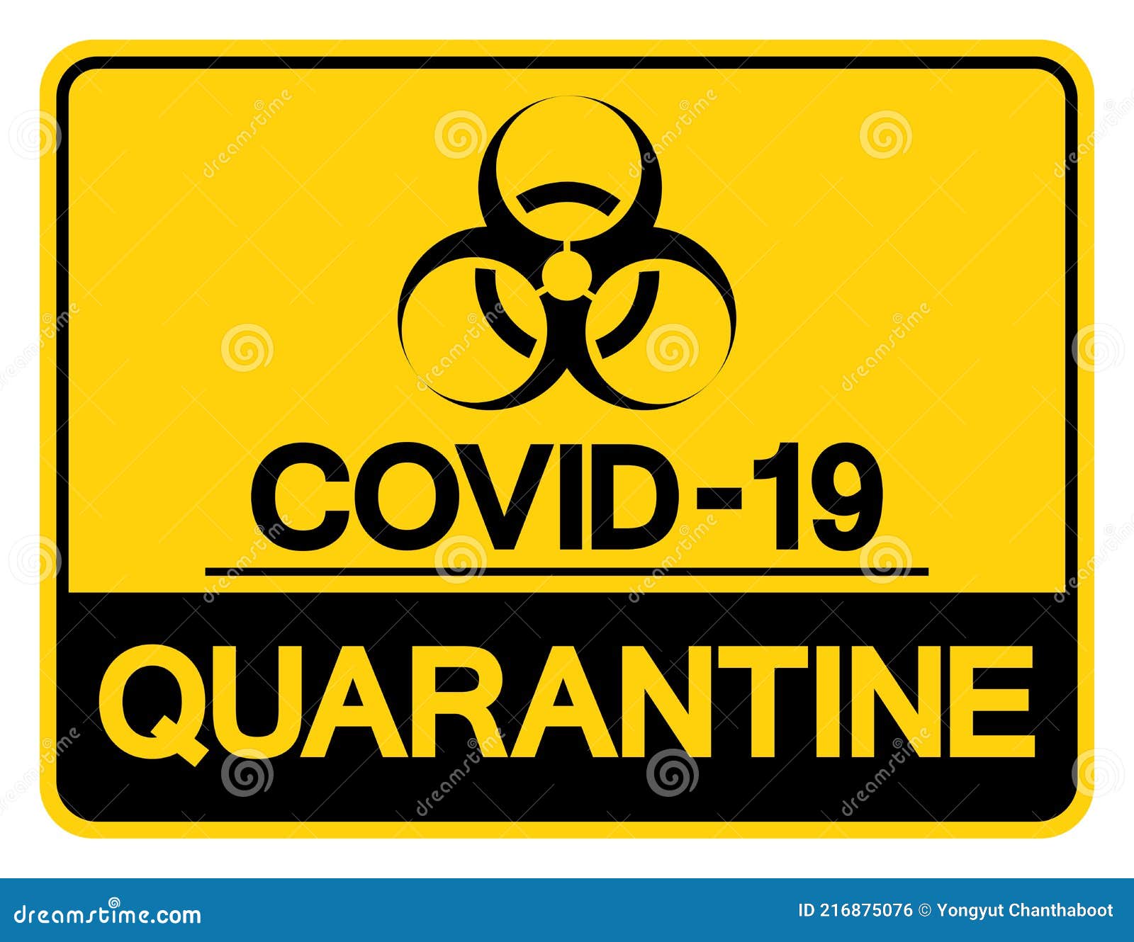 Covid-19 Quarantine Symbol Sign, Vector Illustration, Isolate on White ...