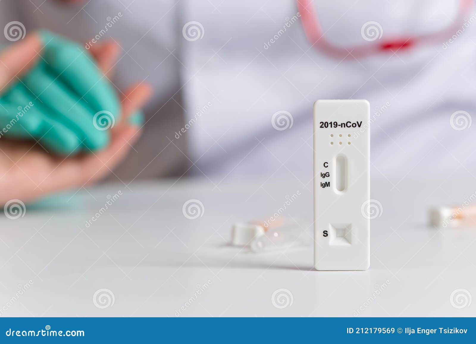 Covid Rapid Test. Negative Test Result by Using Rapid Test Device for ...