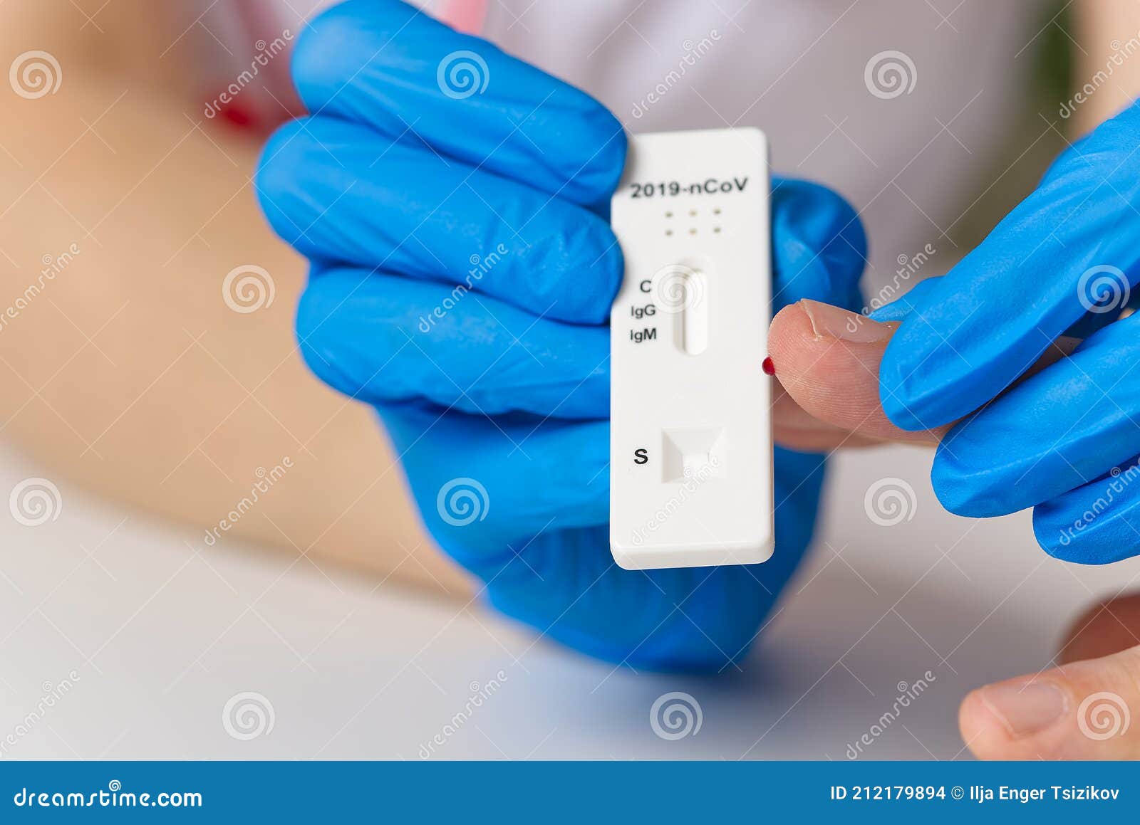 Covid Rapid Test. Negative Test Result by Using Rapid Test Device for ...