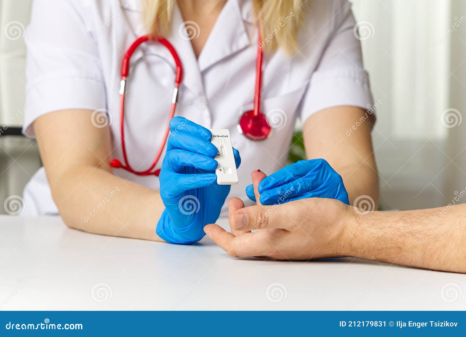 Covid Rapid Test. Negative Test Result by Using Rapid Test Device for ...