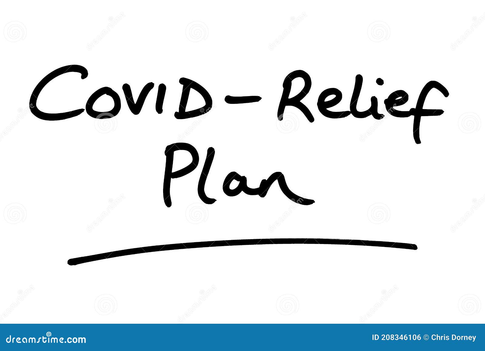 COVID-Relief Plan stock illustration. Illustration of facts - 208346106