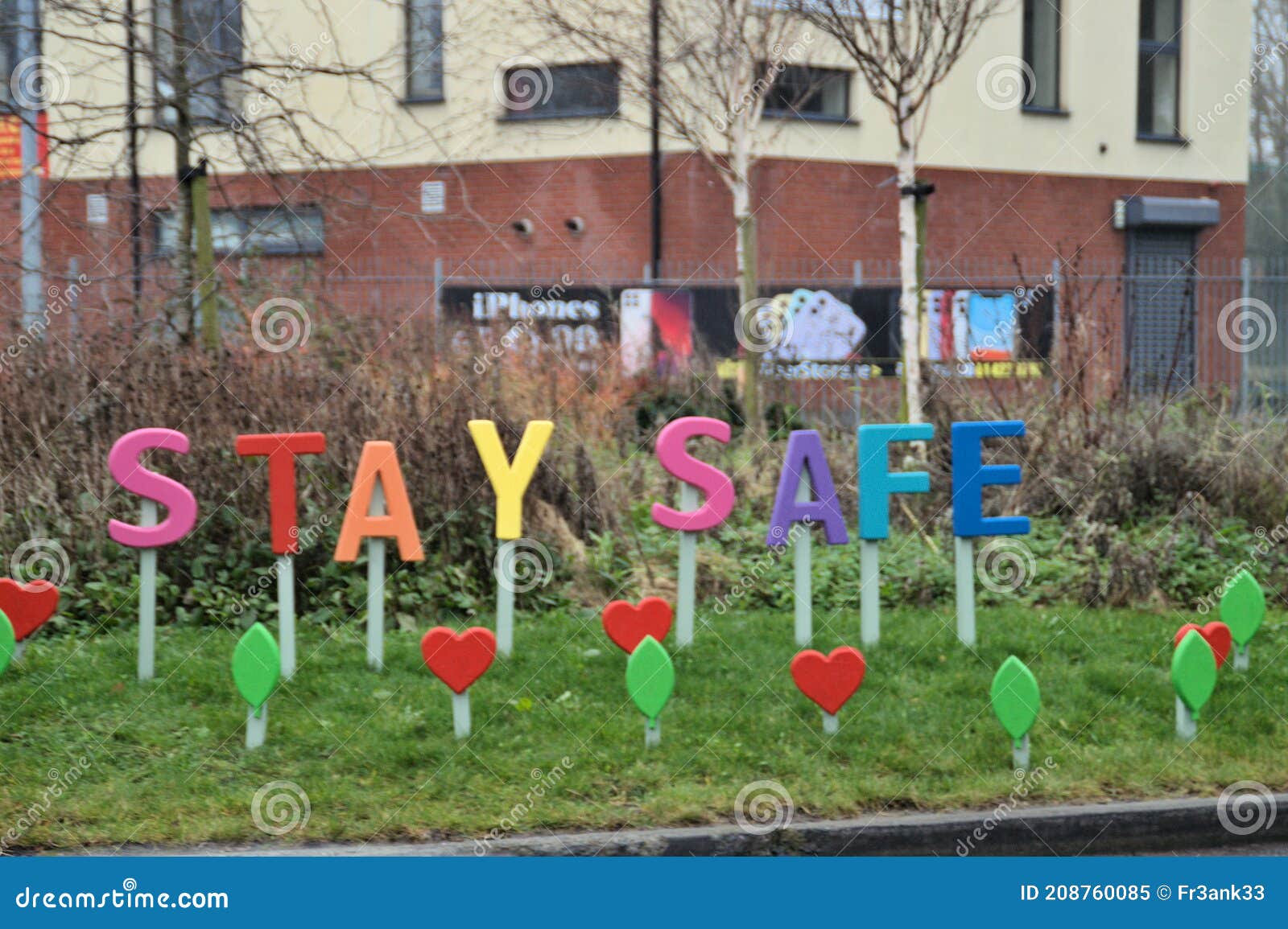 Covid 19 stay safe stock image. Image of corona, safe - 208760085