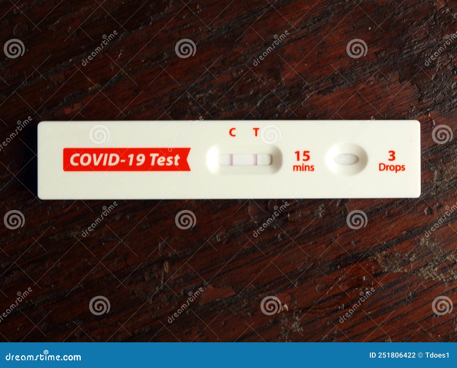 Covid-19 Test Kit - Positive Stock Photo - Image of virus, contagious ...
