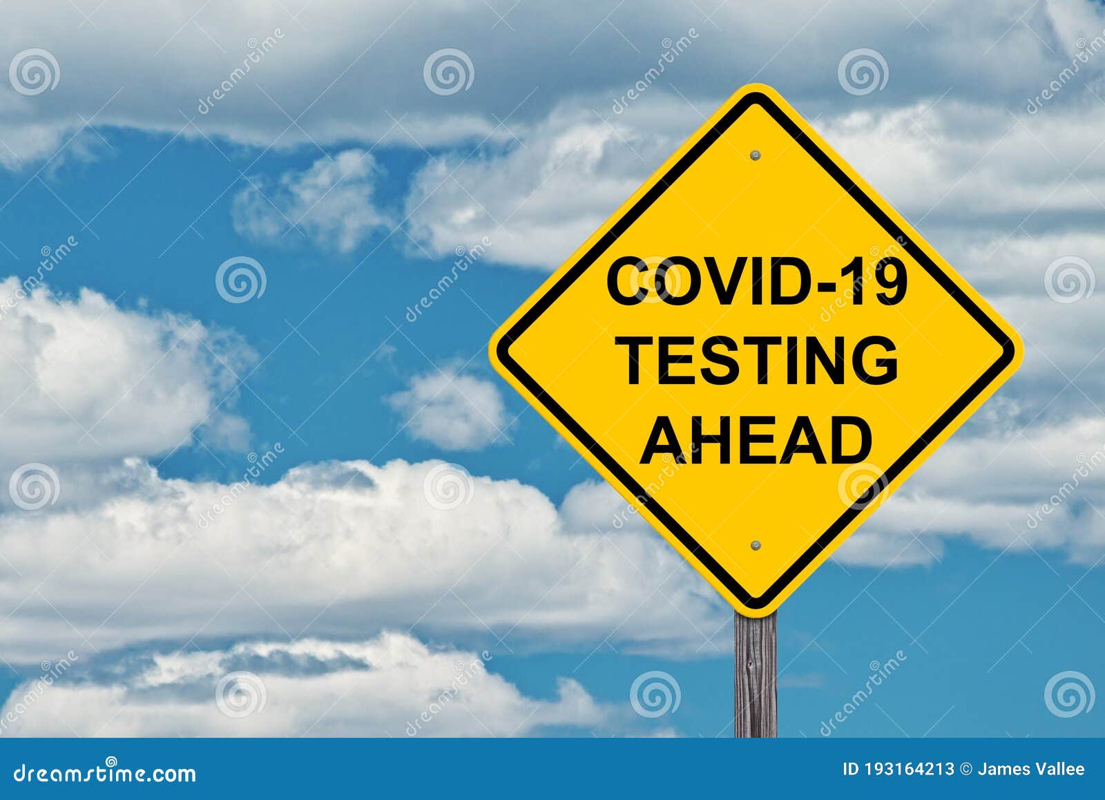 Caution Testing In Progress Do Not Disturb, A Safety Sign Warning On ...