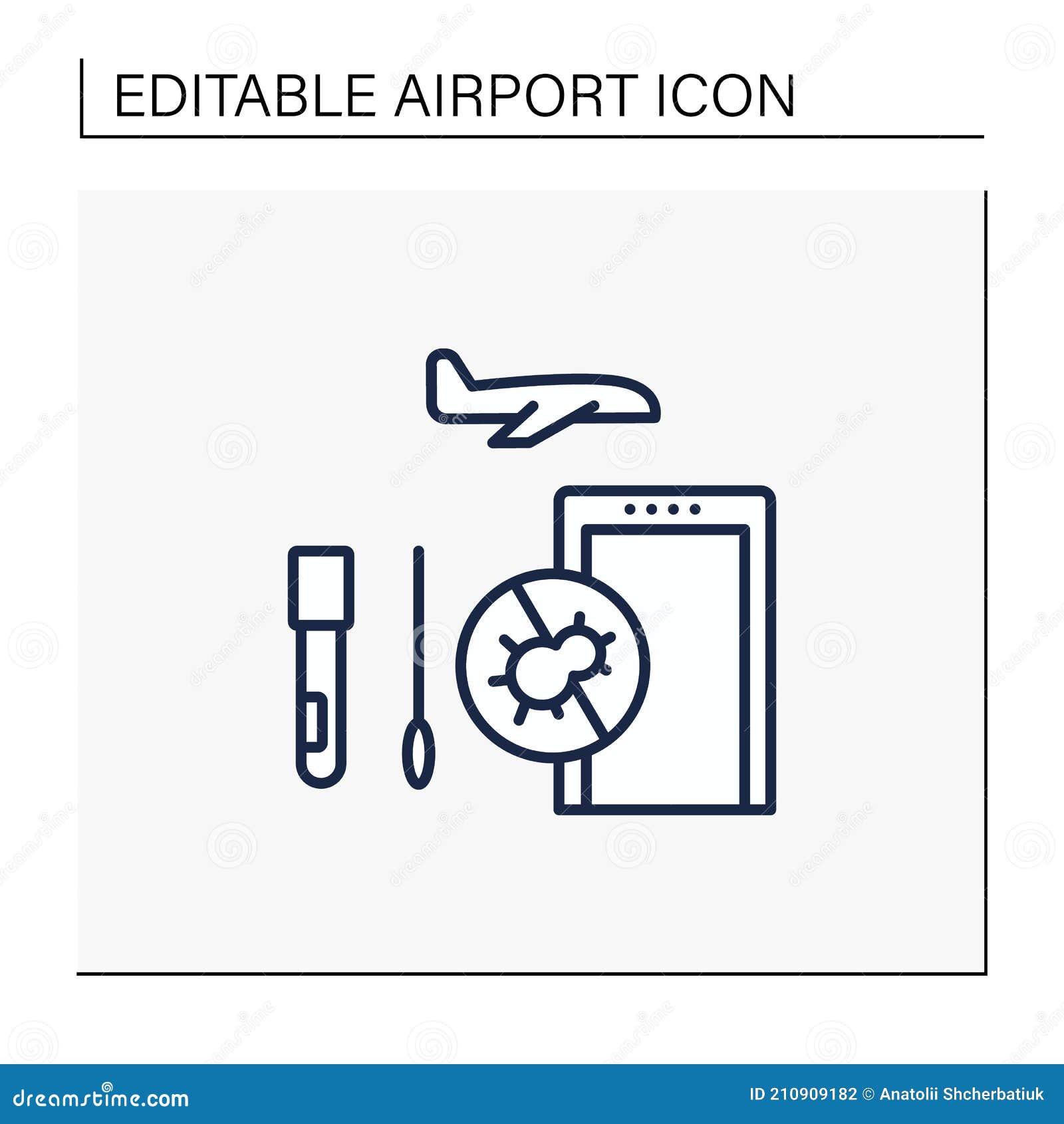 Mandatory PCR Testing For Border Crossing Vector Illustration ...