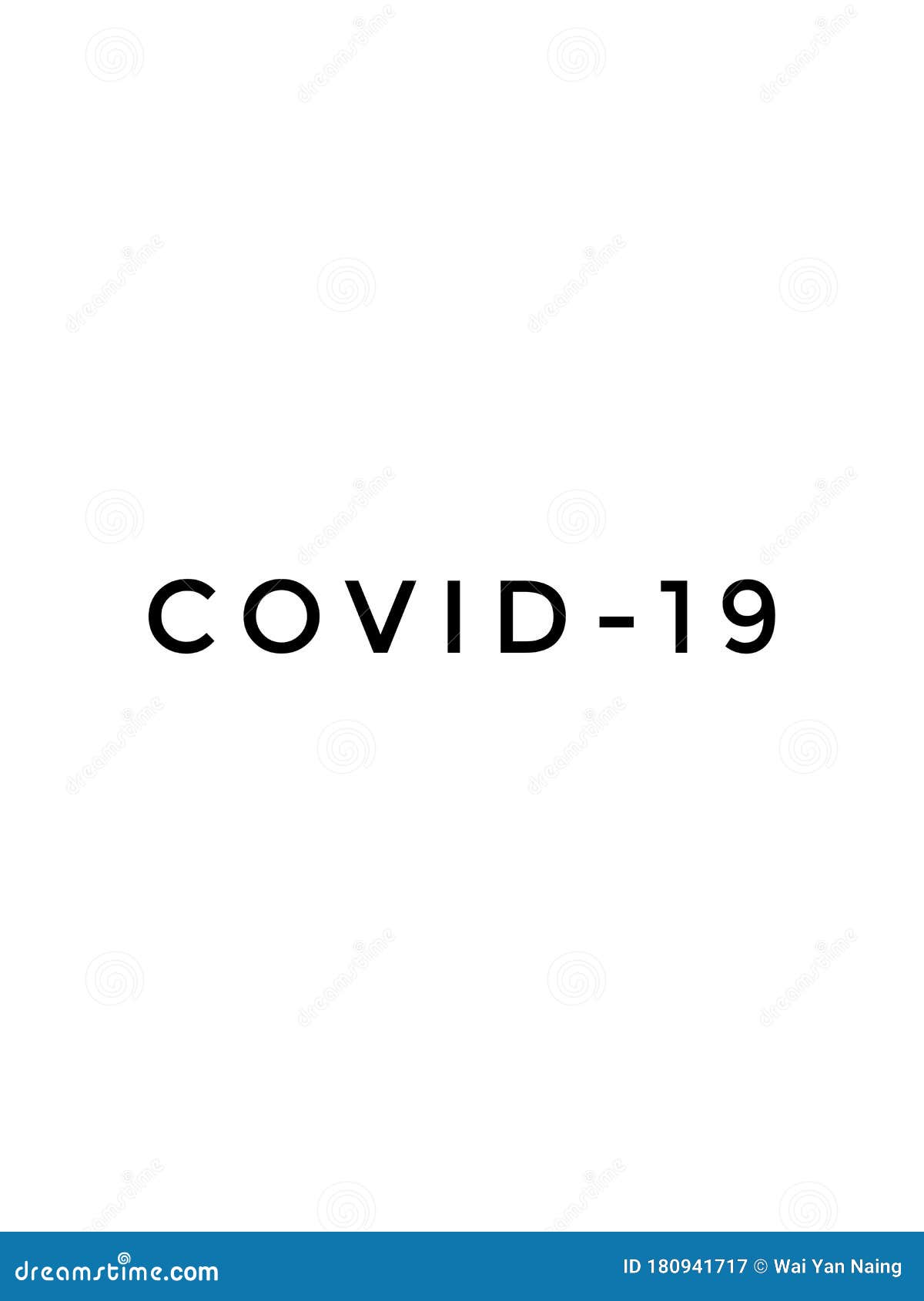 COVID-19 Text on White Plain Background Stock Image - Image of alphabet ...